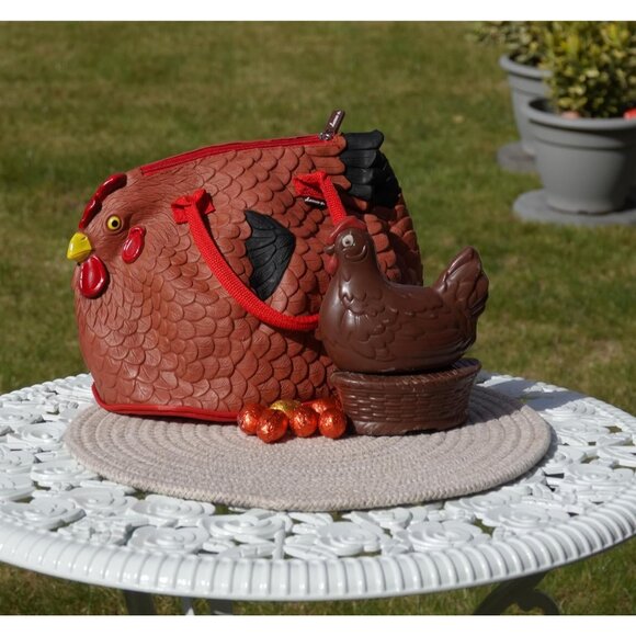 No Brand | Bags | Women Brown Chicken Handbag Cute Hen Purse Tote Bag ...